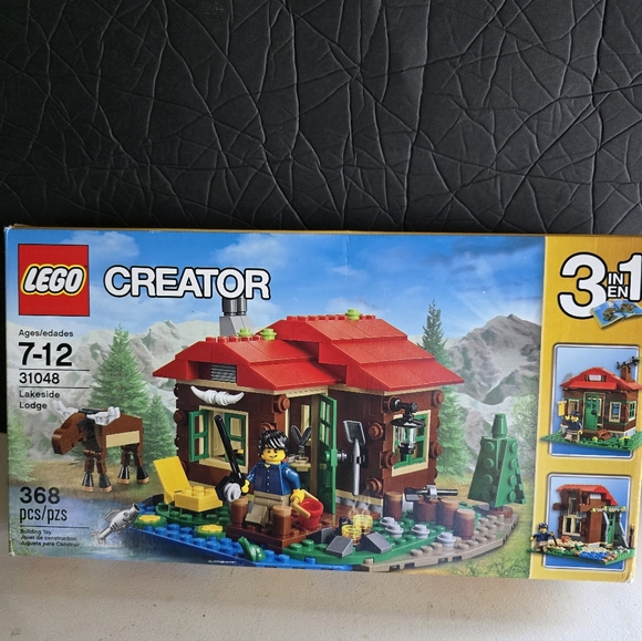 Lego | Toys | Lego Creator Lakeside Lodge Set Red Brown And Green ...